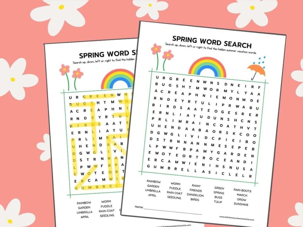 Spring Word Search Printable Free - Free Printable Word Search Puzzles